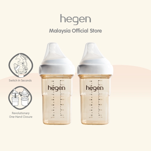 Twin pack Hegen PCTO 150ml/240ml/330ml Feeding Bottle PPSU Twinpack | Shopee Malaysia