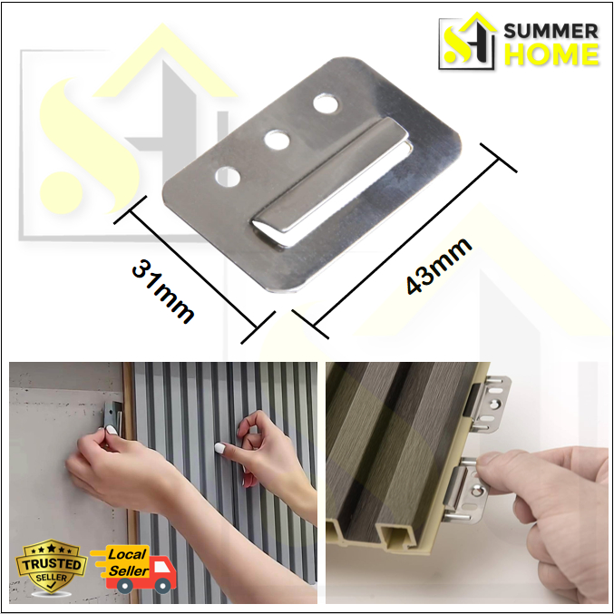 6 pcs Fluted panel buckle wall panel clip install component part ...