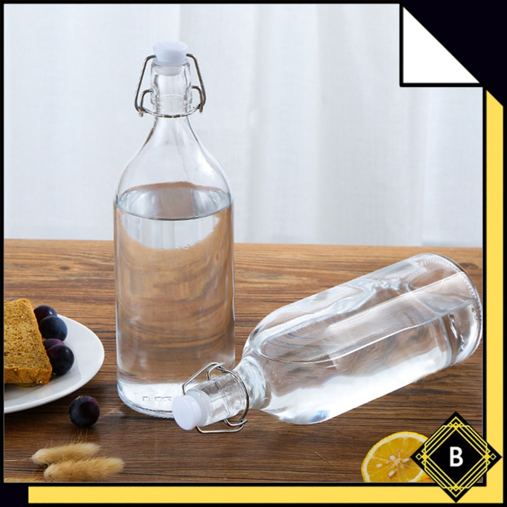 🏠 GLASS BOTTLE WITH STOPPER GELAS BOTOL AIR BOTOL KACA WATER BOTTLE 玻璃瓶 ...