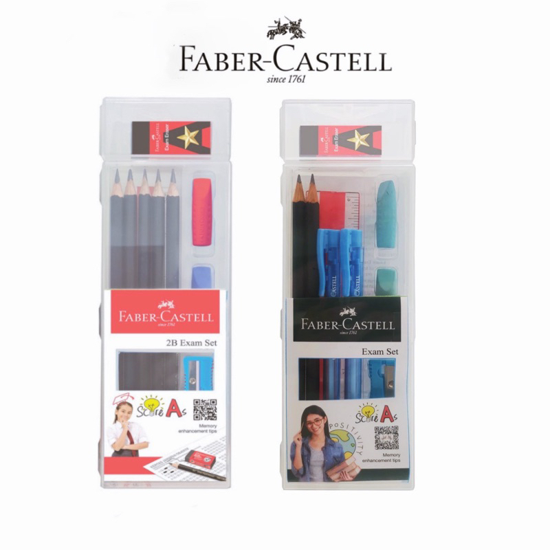 FABER-CASTELL 2B Exam Set /Stationery Set (212144 / 212145) With Pencil ...