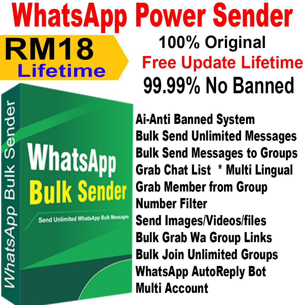 Business Power Sender + Group Sender + Auto Reply Bot V14 | Shopee Malaysia