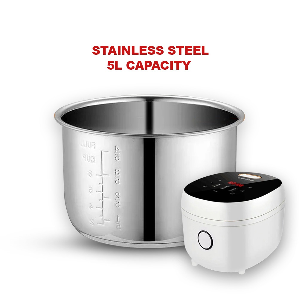 3/5L Stainless Steel/Non Stick Low Sugar Rice Cooker Pot Inner Pot ...
