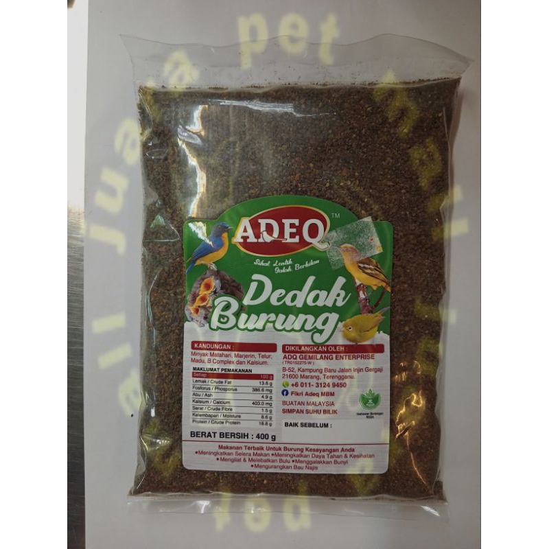 dedak burung adeq MBM edisi hijau 400g | Shopee Malaysia