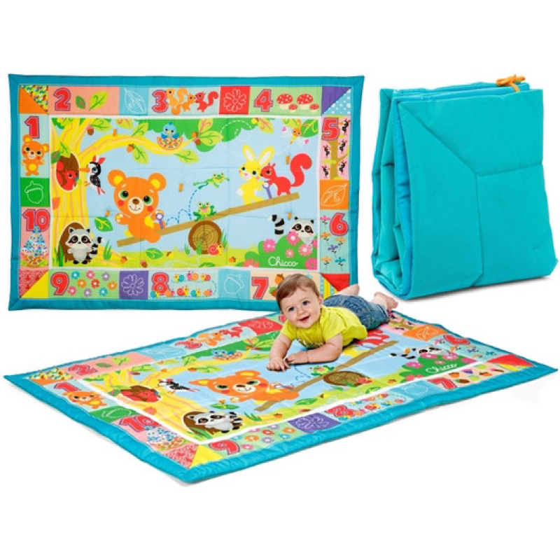 Chicco Forest Playmat Forest Animals Extra Large Playmat Soft and ...
