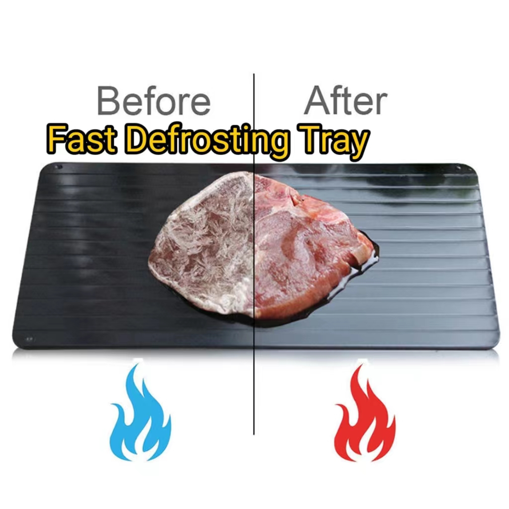 🔥 Kitchen Fast Defrosting Tray Frozen Food Meat Quick Defrost Plate ...