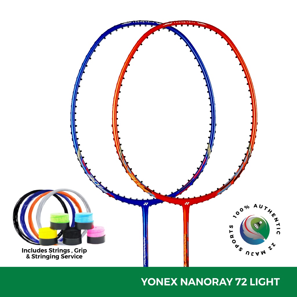 Yonex Nanoray 72 Light ( FOC STRING + GRIP + STRINGING SERVICES ) 5U ...
