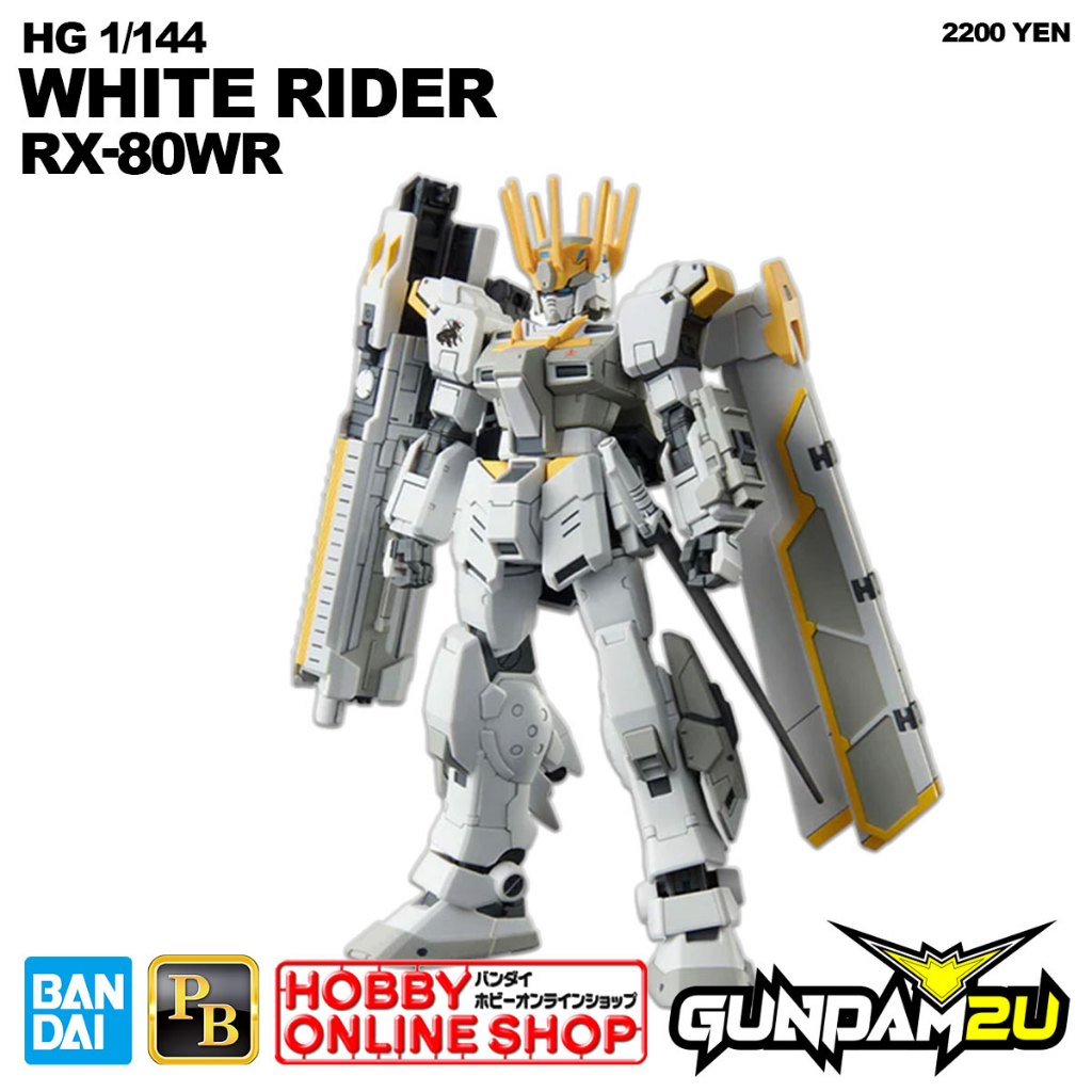P-BANDAI HG 1/144 RX-80WR White Rider - High Grade HGUC Gundam Battle ...