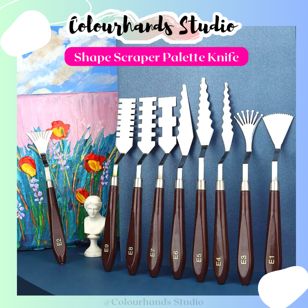 Shape Scraper Knife Artist Crafts Spatula Palette Knife Stainless steel ...