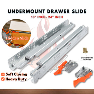 Drawer Slide Undermount Soft Closing Full Extension Heavy Duty Silence ...