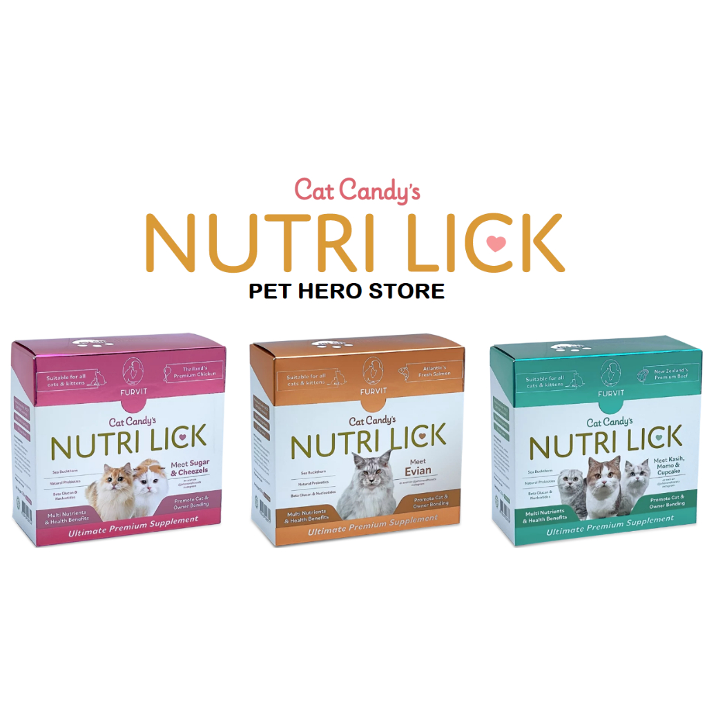 PREMIUM BOOSTER VITAMIN KUCING / FURVIT CAT CANDY'S NUTRI LICK (40 ...