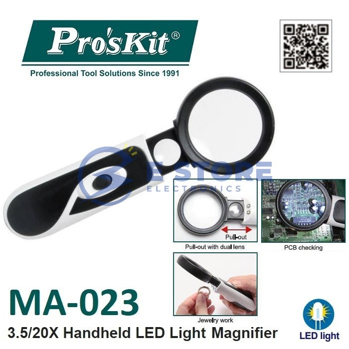 Pro'sKit MA-023 Handheld LED Light Magnifier | Shopee Malaysia