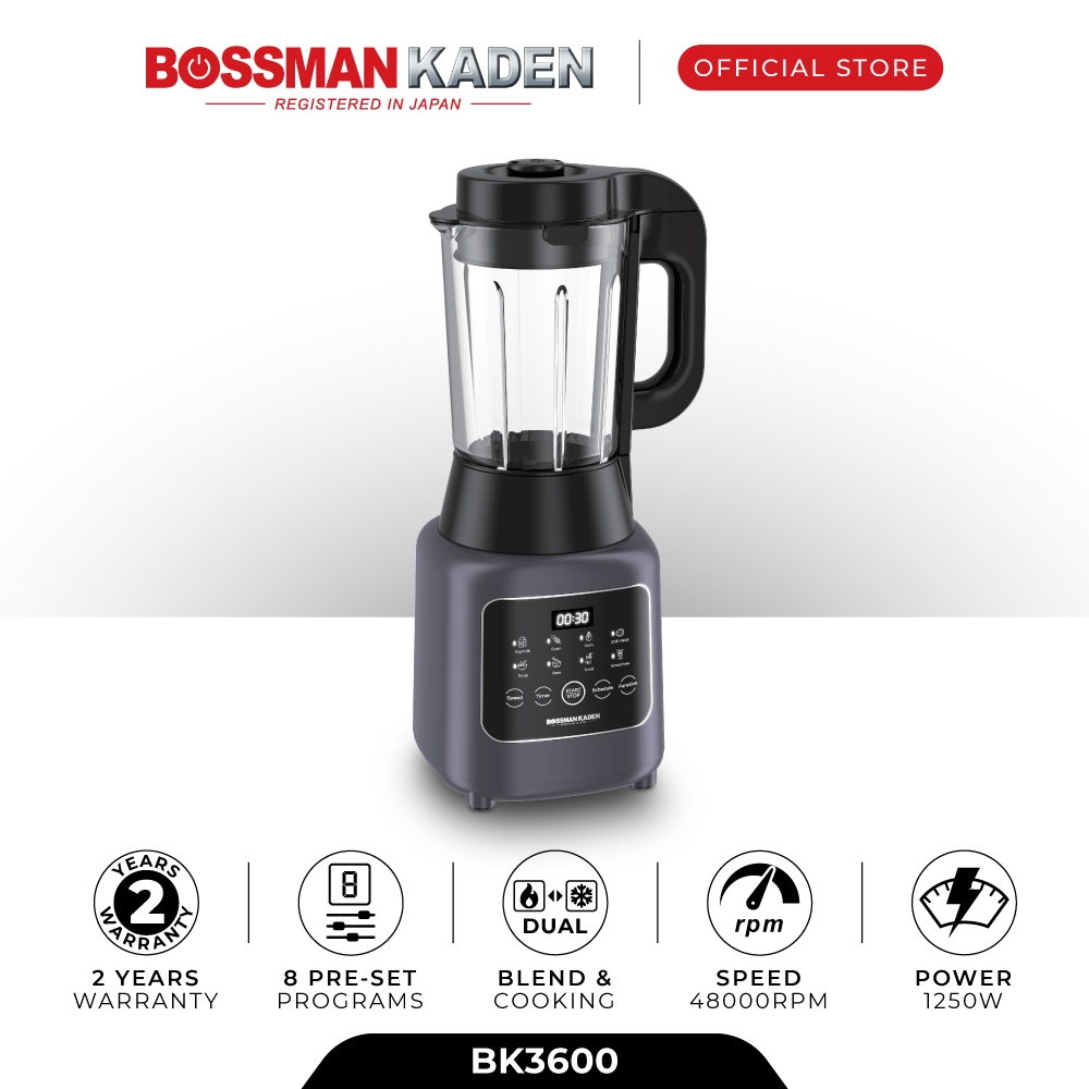 Bossman Kaden High Speed Smart Cooking Blender BK3600 | Shopee Malaysia