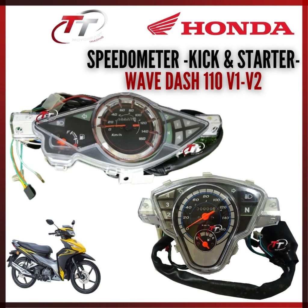 HONDA WAVE DASH110 V1 DASH 110 V1 V2 FI SPEED Meter Assy SPEEDOMETER ...