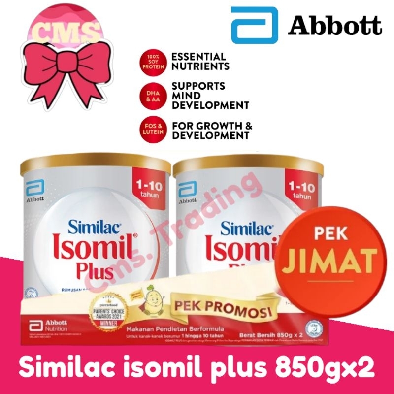Similac ISOMIL PLUS TWIN PACK 850G X 2 | Shopee Malaysia