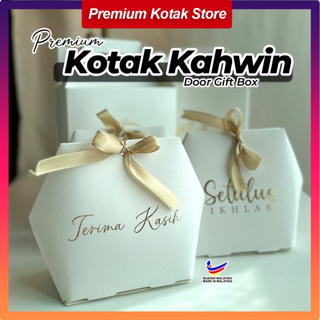 YJL 50pcs Kotak Cenderahati Elegan 50pcs Kotak Kahwin, Wedding Doorgift ...