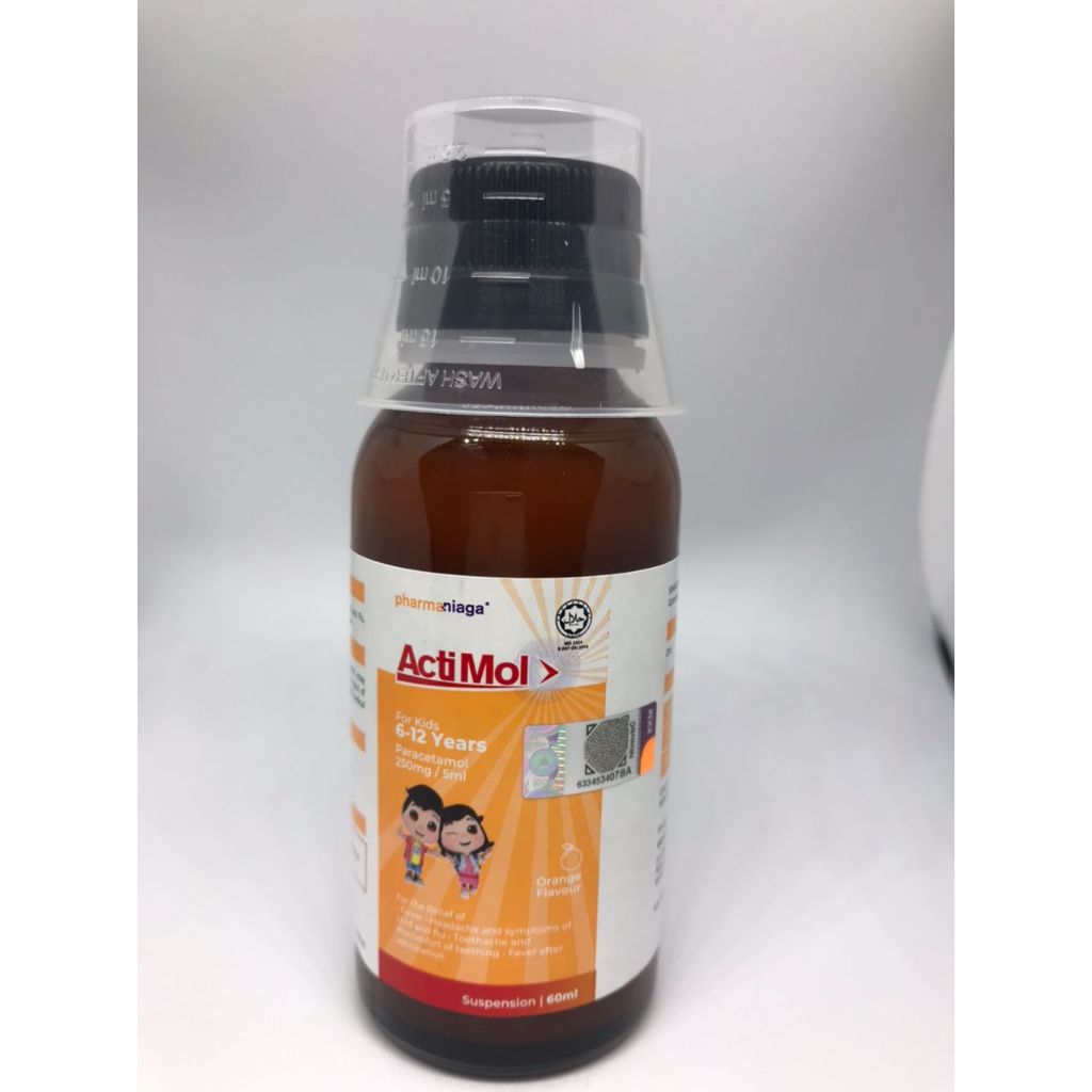 ACTIMOL SUSPENSION 250MG/5ML ORANGE FLAVOR | Shopee Malaysia
