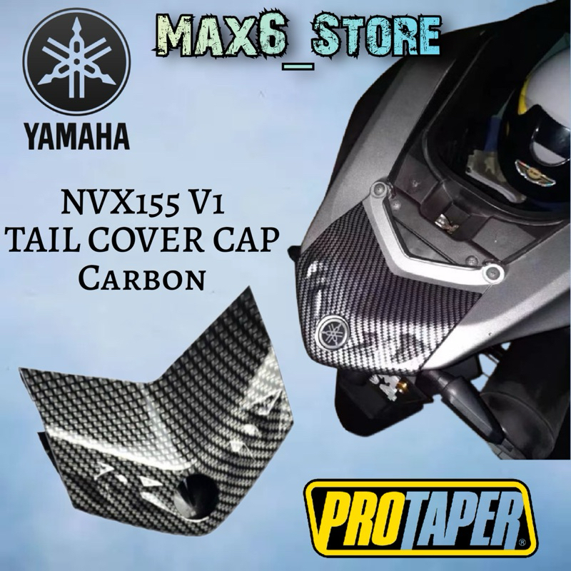Yamaha NVX 155 V1 Tail Lamp Cover Carbon CF NVX155 Taillamp Cover ...
