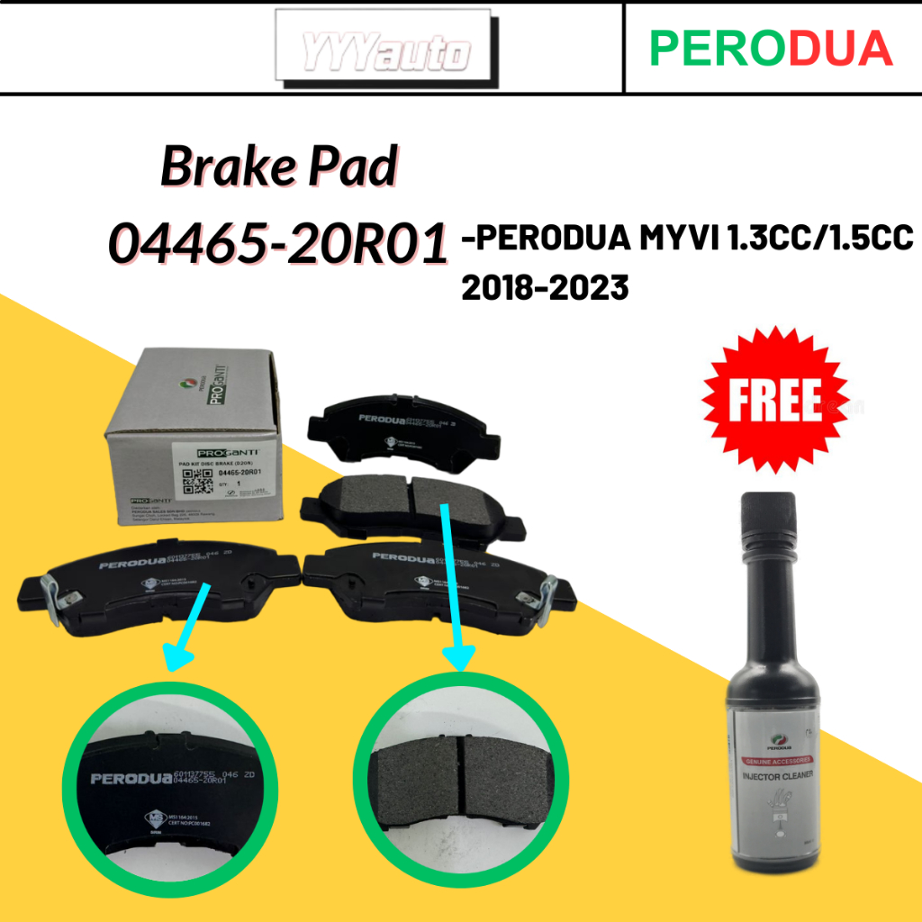 ORIGINAL PERDODUA MYVI D20N 2018-2023 YEARS FRONT BRAKE PAD PROGANTI ...