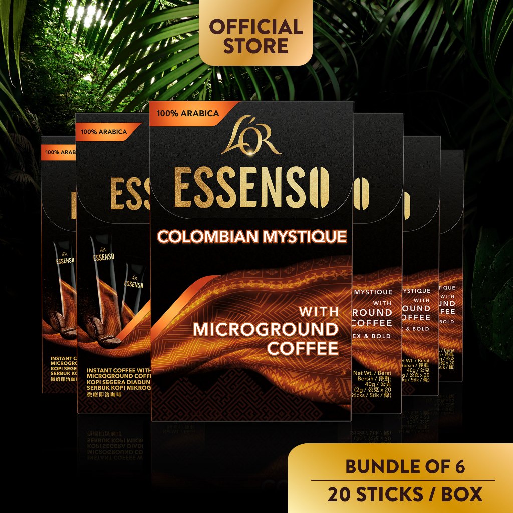 (Bundle of 6) L'OR ESSENSO Microground Instant Pure Coffee Colombian ...