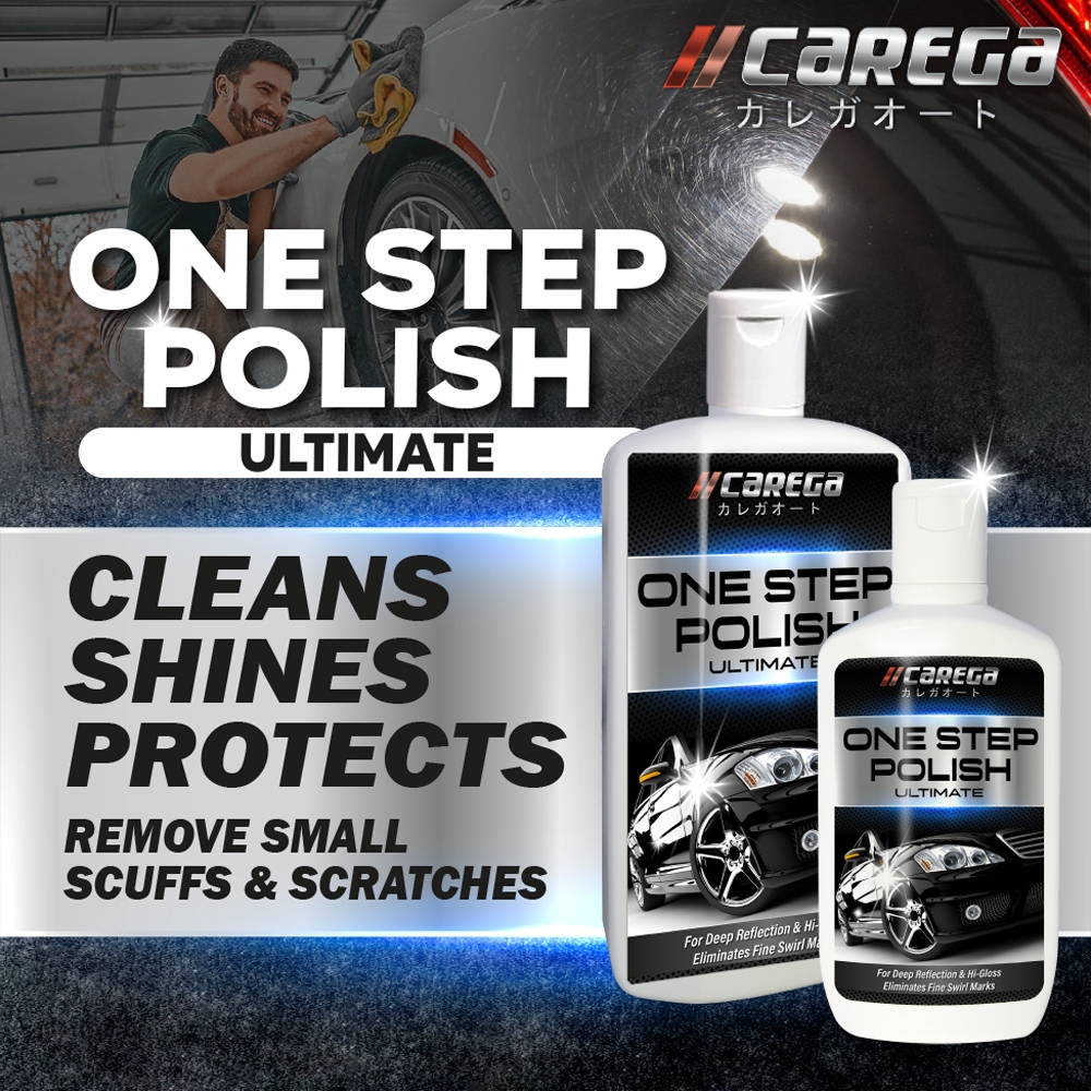 CAREGA One-Step Car Polish Wax Luster Cleaner Car Care Metallic ...