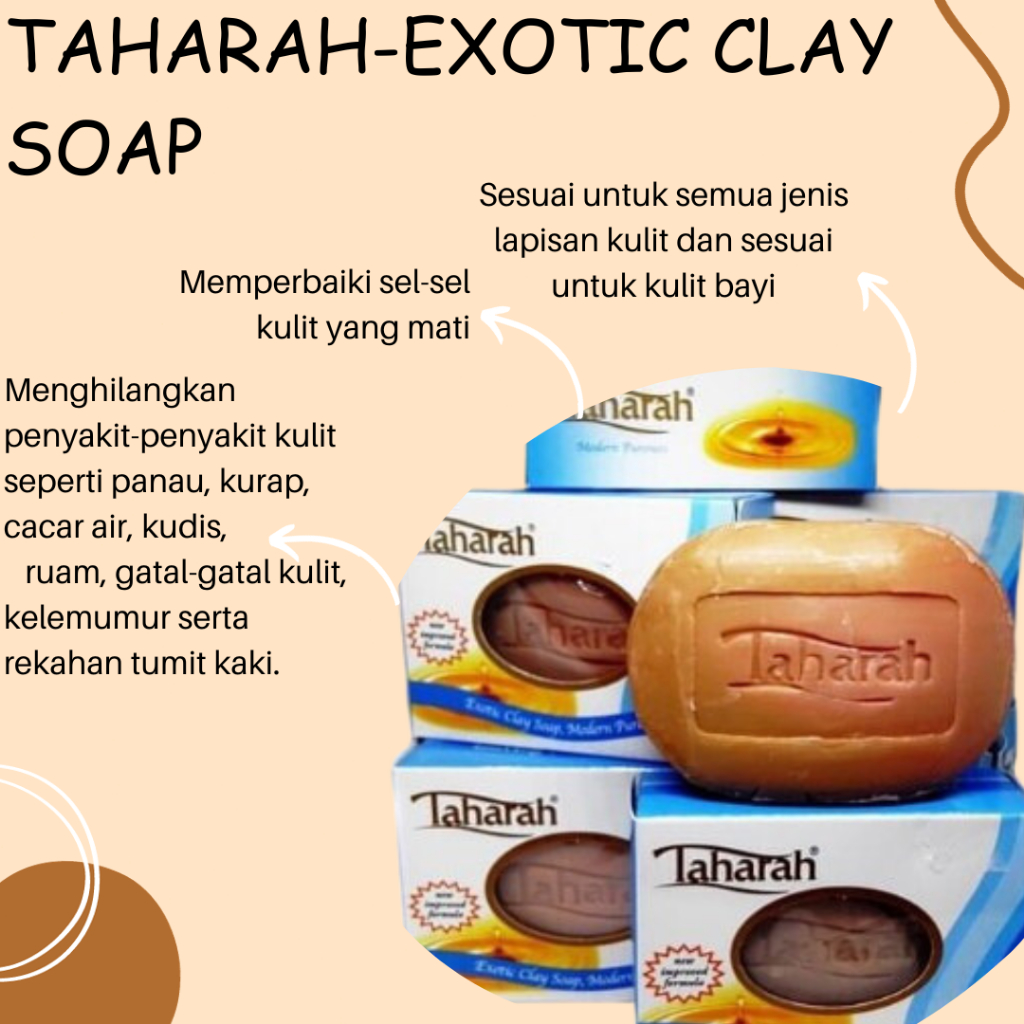 💥SALE💥😍TAHARAH-EXOTIC CLAY SOAP (100g) | Shopee Malaysia