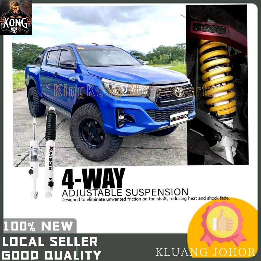 THAILAND RIDEMAX ADJUSTABLE ABSORBER HILUX VIGO REVO ROGUE 4STEP HIGH ...