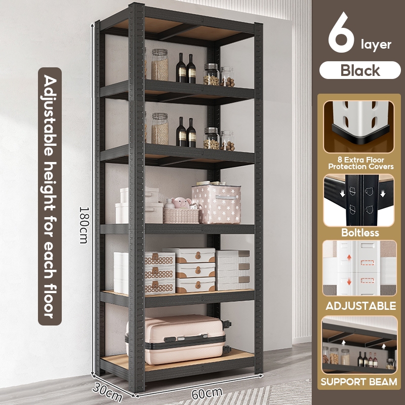 Boltless Rack Shelf Rack Home Kitchen Store Storage Rack Warehouse Rak ...