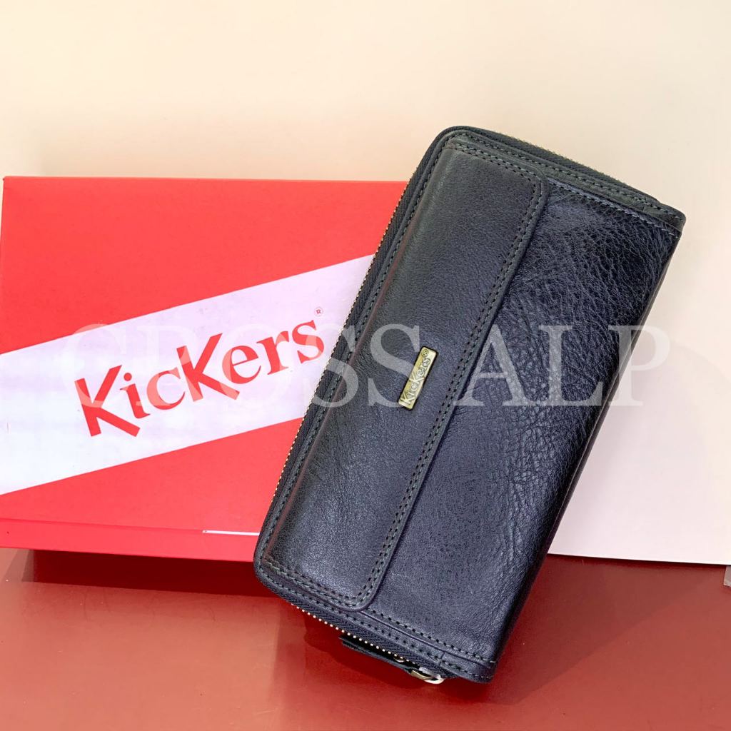 Kickers Long Purse Wallet Original Genuine Leather Male Female 50249 ...