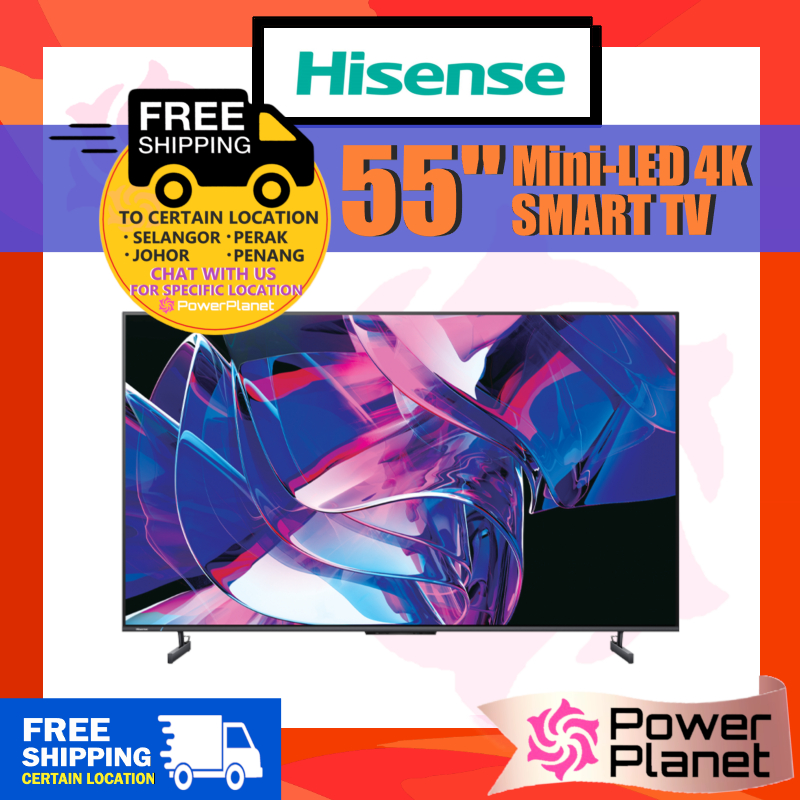 [FREE SHIPPING] Hisense 55" 4K Mini-LED 55U7K TV Smart TV U7K Series | Shopee Malaysia