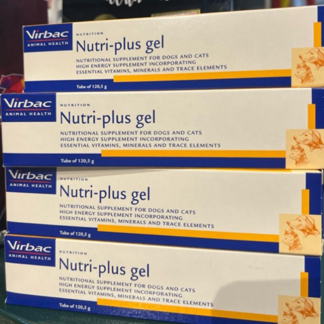 Virbac Nutri-Plus Gel Nutritional Supplement For Dogs & Cats 120g ...