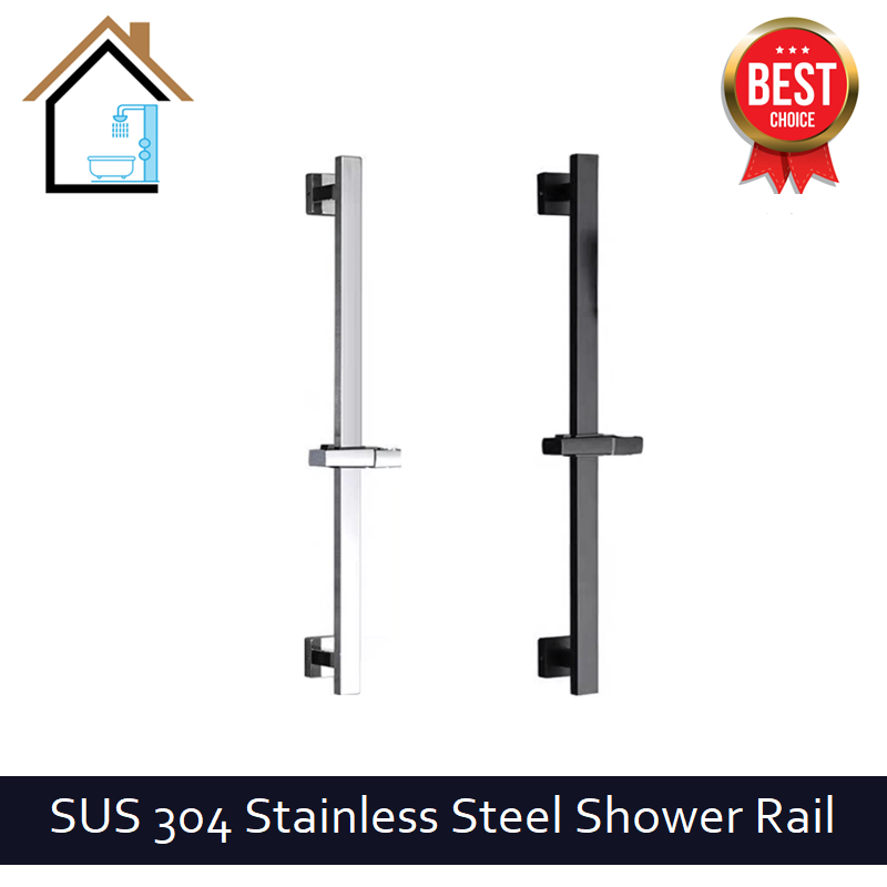 SUS 304 Stainless Steel Shower Sliding Bar with Adjustable Holder ...
