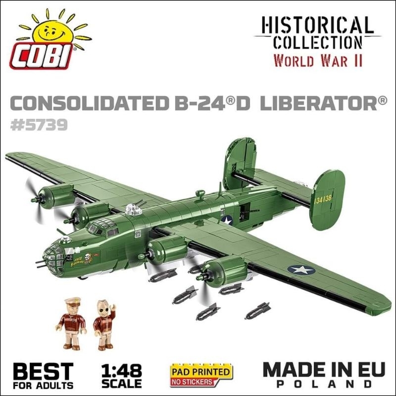 COBI B-24 1/48 Bomber Model 1445 Pcs Bricks Made in Poland Europe ...
