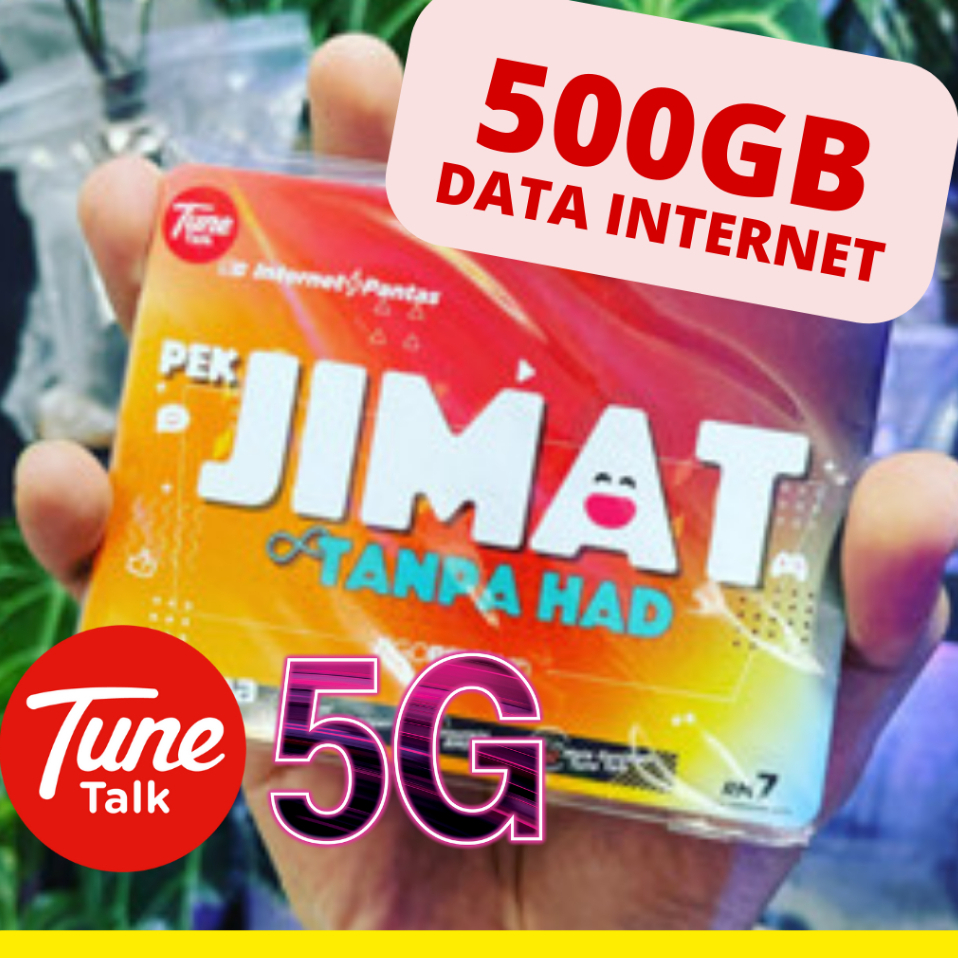500GB TUNE TALK SIM KAD JIMAT + CHEAP PLAN + UNLIMITED CALL | Shopee ...