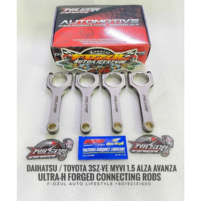 Wilson Engineering Ultra-H Connecting Rods Daihatsu / Toyota 3SZ-VE ...