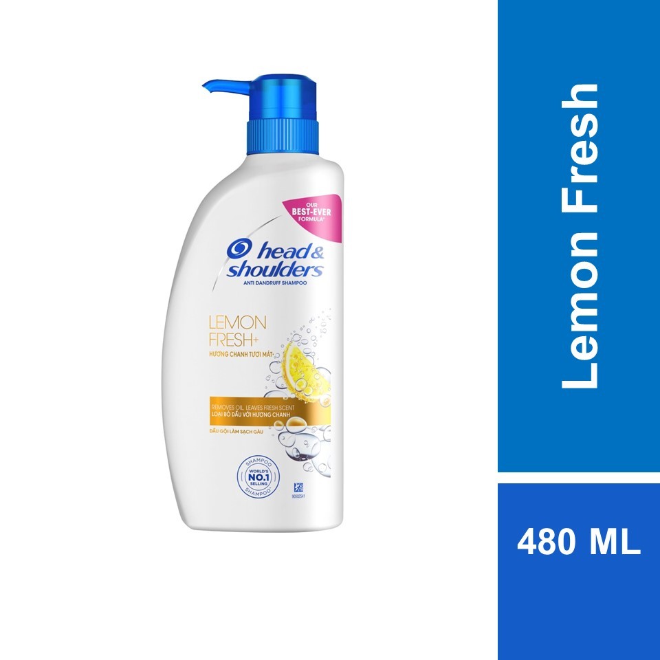 Head and Shoulders Lemon Fresh + Anti Dandruff Shampoo (480ml) | Shopee ...