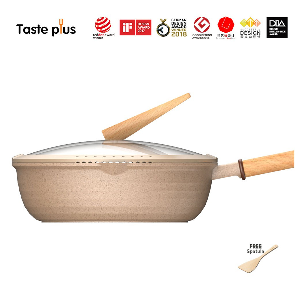 Taste Plus MOTOMI Plus PFOA Free Non Stick Frying Pan Suitable All ...