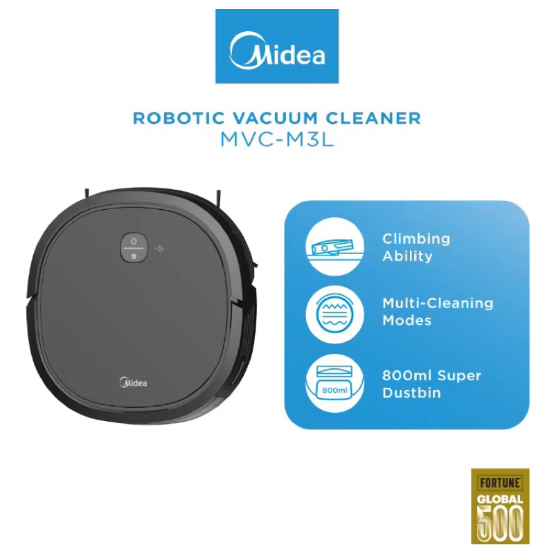 MIDEA Robot Vacuum Cleaner Dry Use (MVCM3L) | Shopee Malaysia
