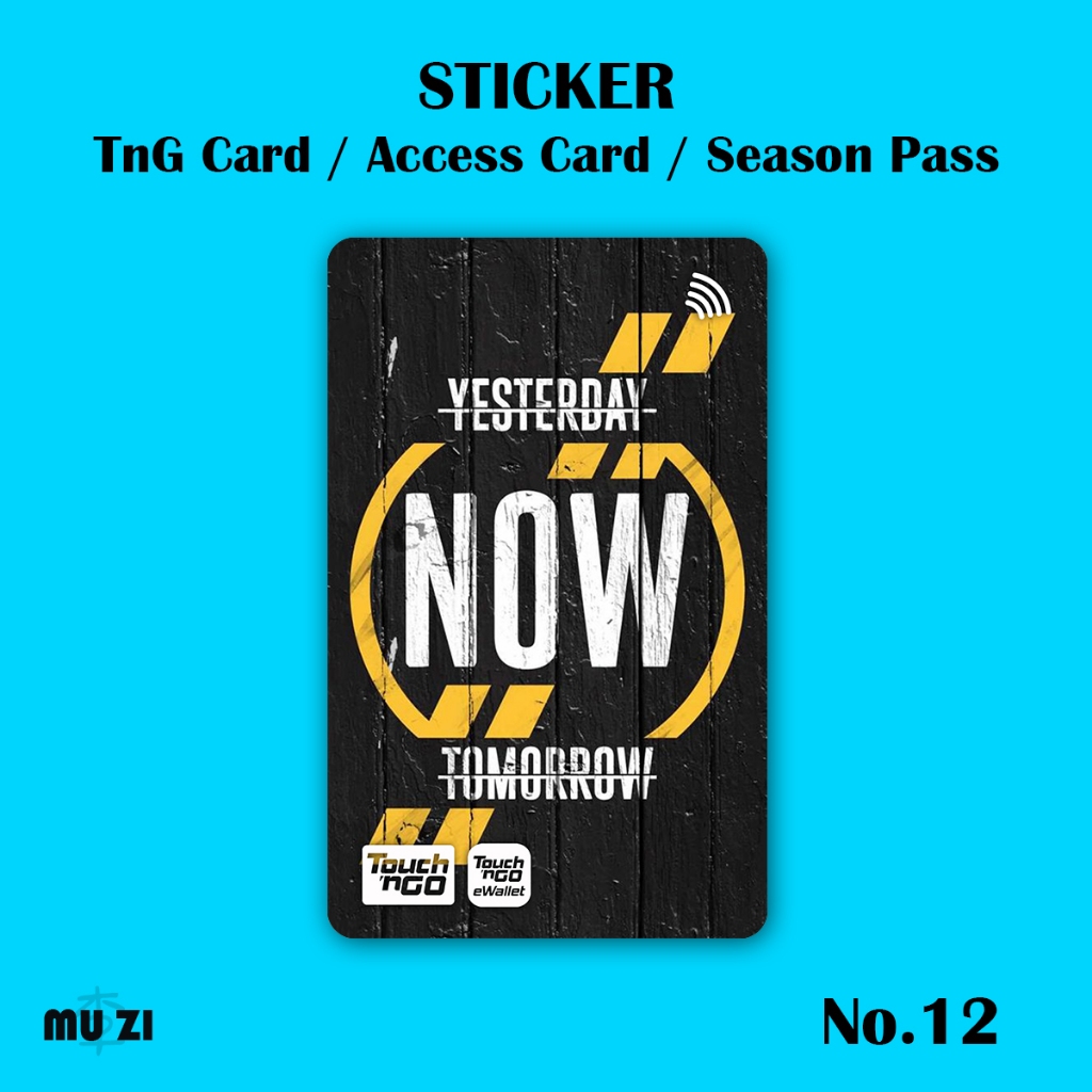 Mix TnG Card STICKER NFC STICKER (PART 1) Waterproof Thick Hard ...