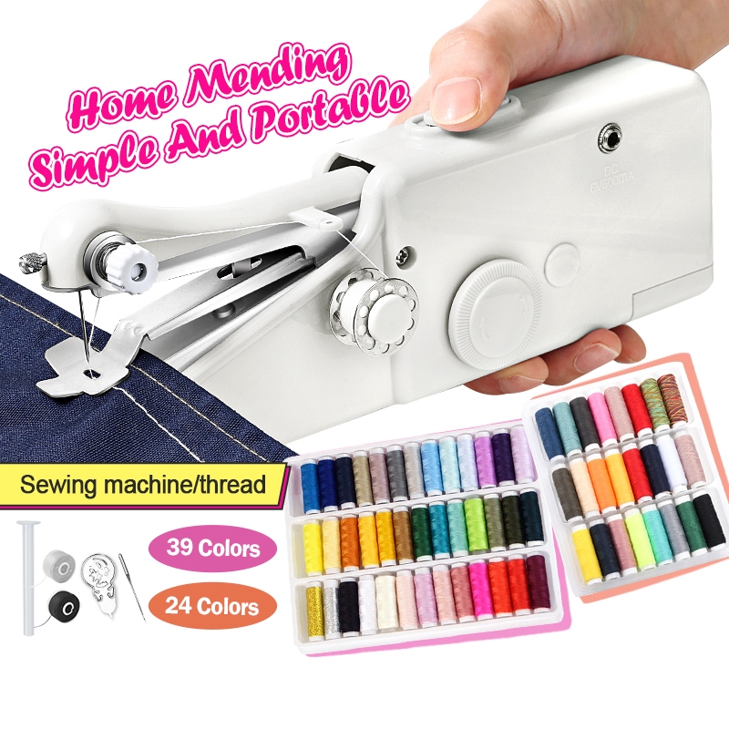 Mesin Jahit Tangan Handheld Sewing Machine Handy Stitch Mini Sewing ...