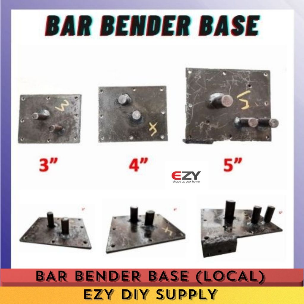 3" / 4" / 5" HEAVY DUTY STEEL BAR BENDER PLATE (MADE IN MALAYSIA ...