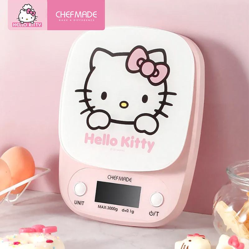 [CHEFMADE] HELLO KITTY electronic kitchen scale 1g to 3kg LCD Digital ...