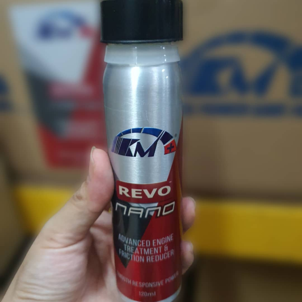 (Clearance) KM+ Revo Nano Advance Engine Oil Treatment Friction Reducer 120ml Km + Km plus ...