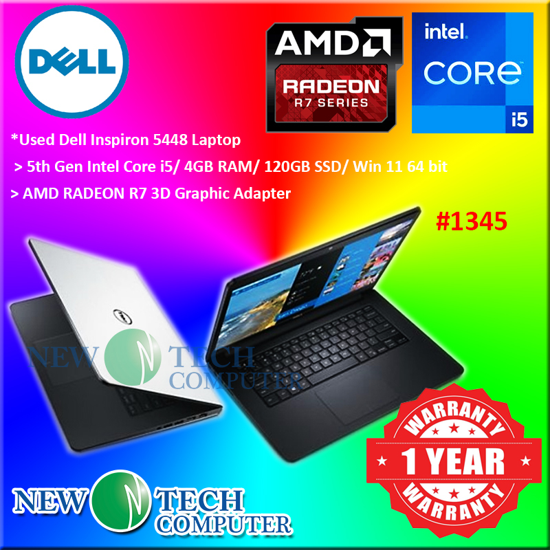 *Used / 2nd Hand / Budget Dell Inspiron 5448 5TH i5 4GB 120GB SSD AMD ...