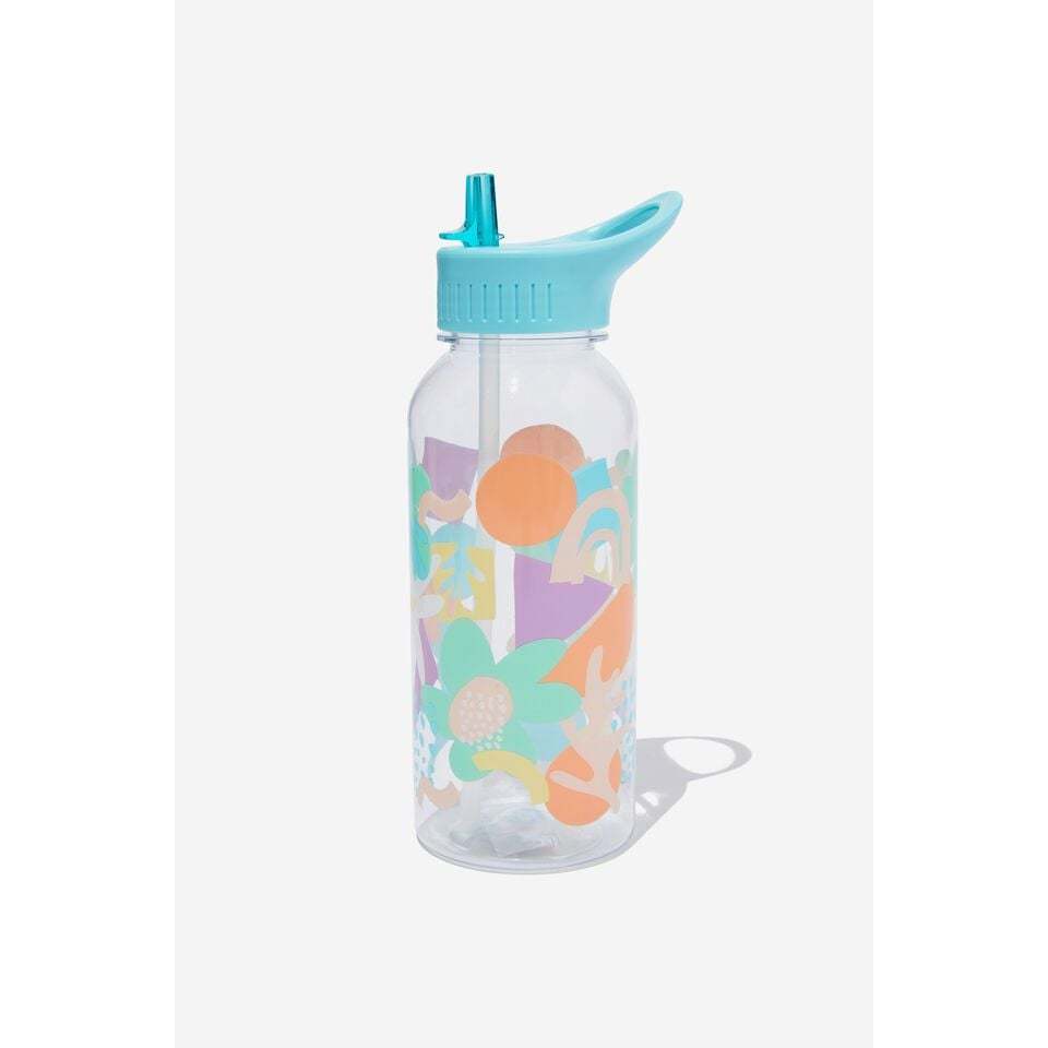TYPO Drink it up Bottle Water drinking Bottle 1L BPA free, Straw botol ...