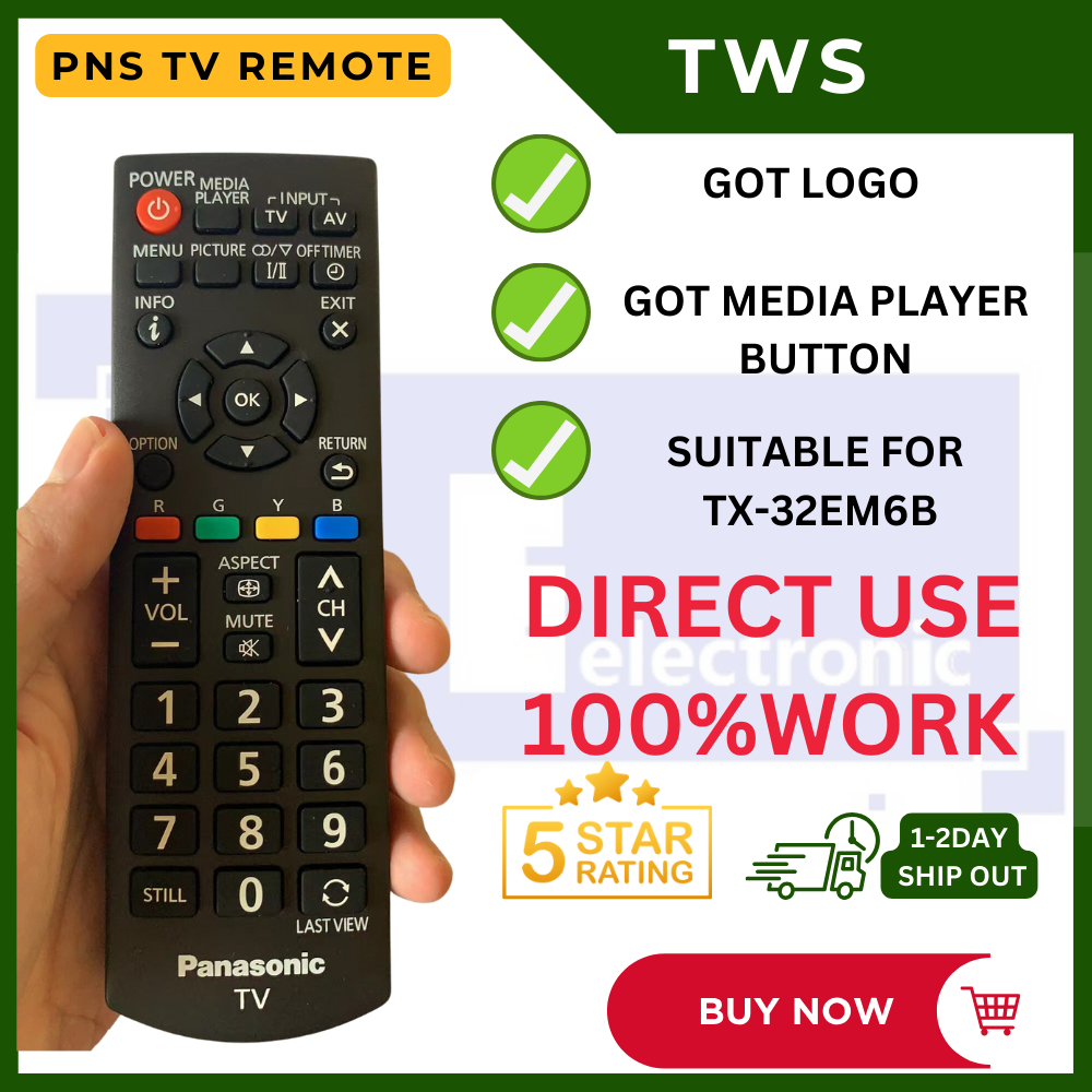 Remote control PANASONIC N2QAYB00976 (For PNS Led/lcd TV)for |Original ...