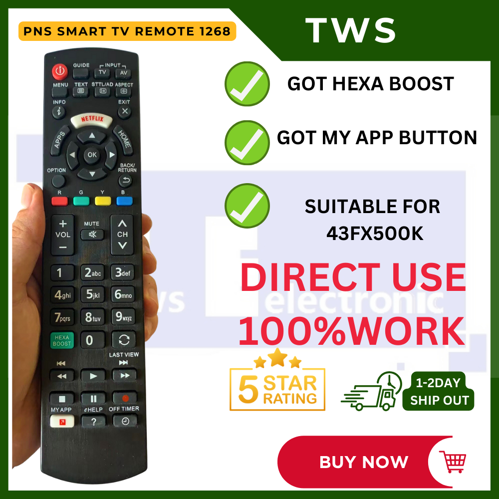 TV panasonic remote tv|Remote control 1268(For Panasonic Netflix TV ...