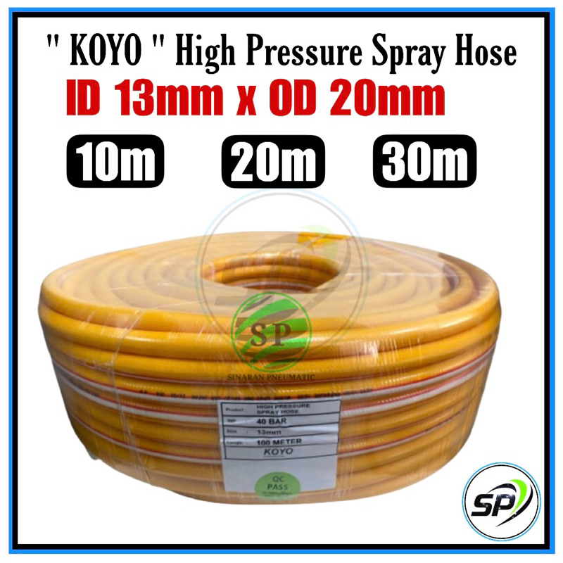 " KOYO " Japan Hose, ID:13mm 10,15,20,30 meter High Pressure Yellow ...