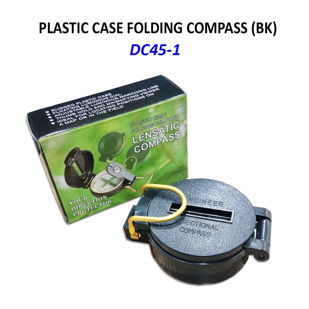 Lensatic Compass DC-45 | Kompas Lensa | Folding Compass | Pocket ...