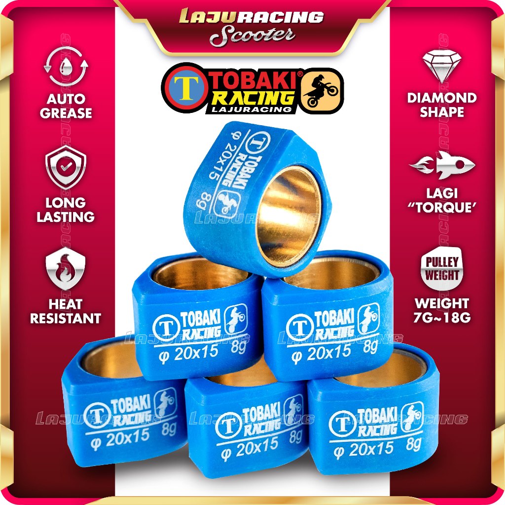 TOBAKI Super CVT Roller VARIO150 PCX150 ADV150 160 STEP125 AIRBLADE 8G 9G 10G 11G 12G 13G 14G ...