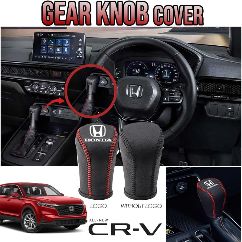 100% FIT HONDA CRV 2024 New Genuine Leather Gear Knob Cover Protector Interior Car Accessories ...